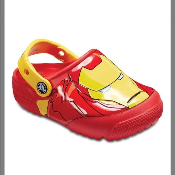 CROCS | Shoes | Crocs Marvel Iron Man Red Yellow Slip On Clogs Mules ...